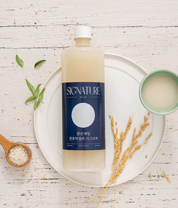맑은내일 발효 막걸리 시그니처 930ml (6.5도) - 쿠캣